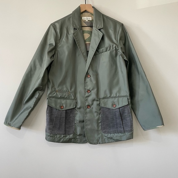 iDea Lab | Suits & Blazers | Idea Lab Nylon Weather Proof Green Elbow ...